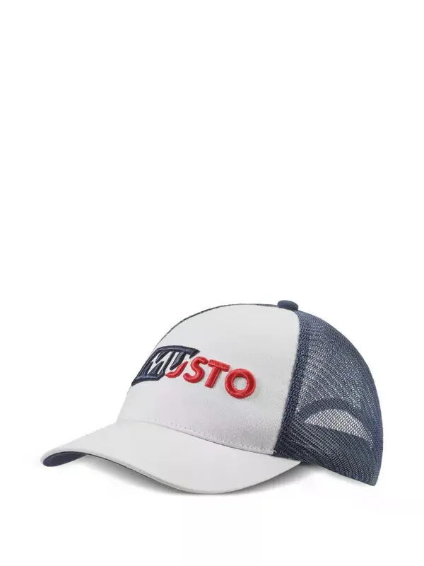 MUSTO Logo-embroidered Cap - White