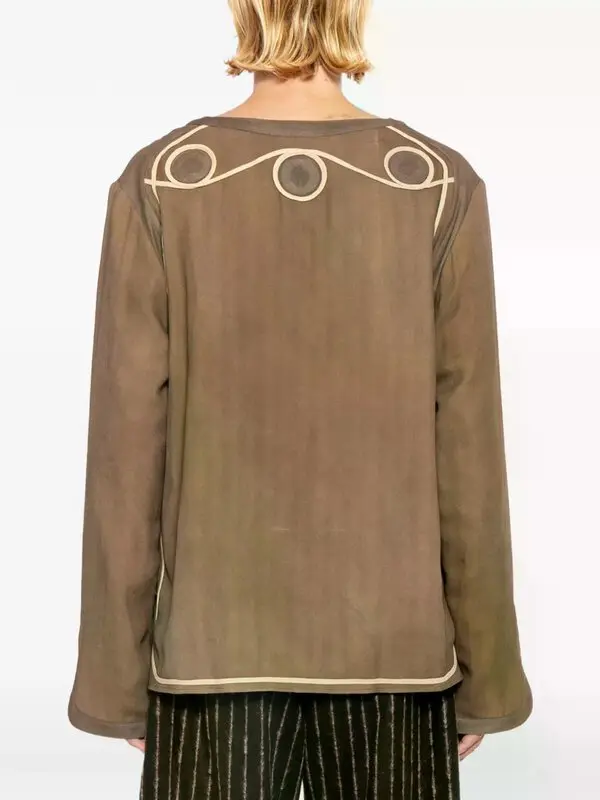 COMMUNS Piped Trim Layered Sweater