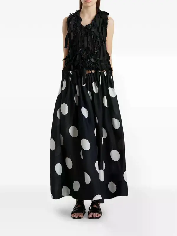 Khaite Polka-dot Skirt