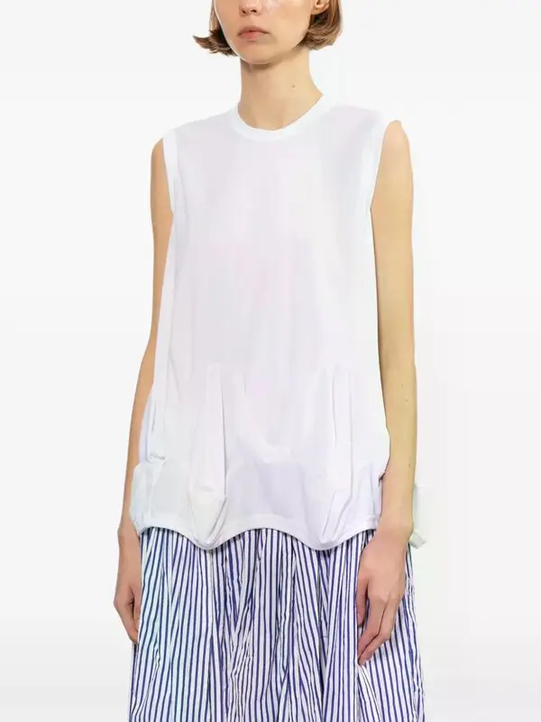 Comme Des Garçons Sleeveless Crew Neck Top