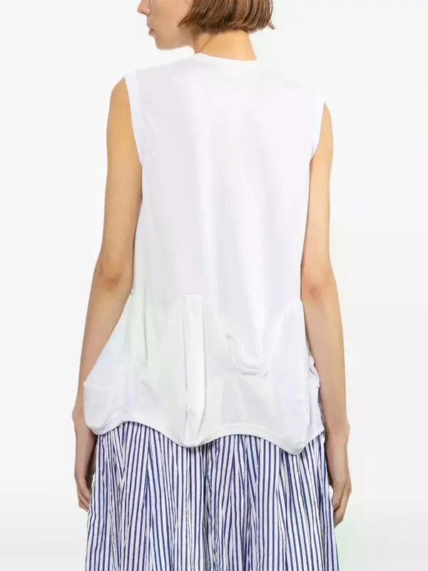 Comme Des Garçons Sleeveless Crew Neck Top