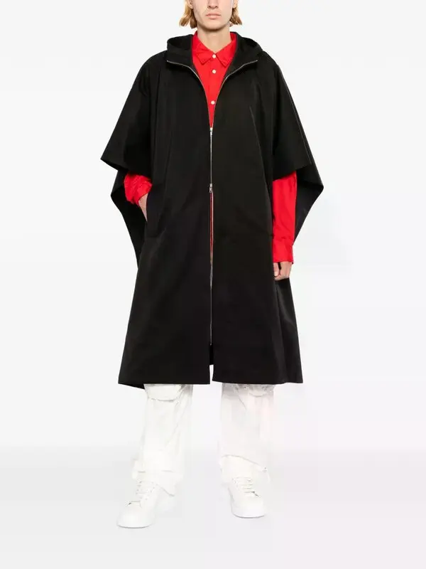 LII Hooded Zip-up Coat - Black