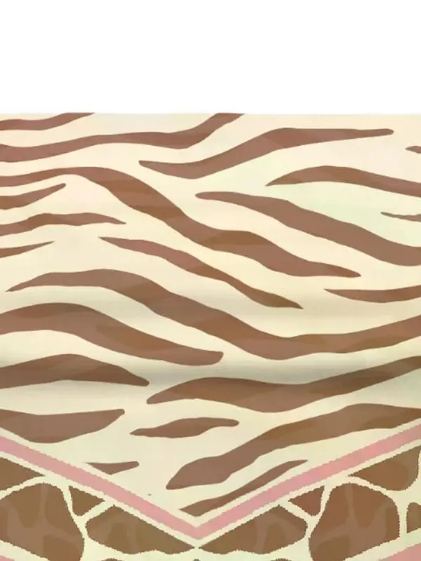 MC2 SAINT BARTH Zebra Print Foulard Top