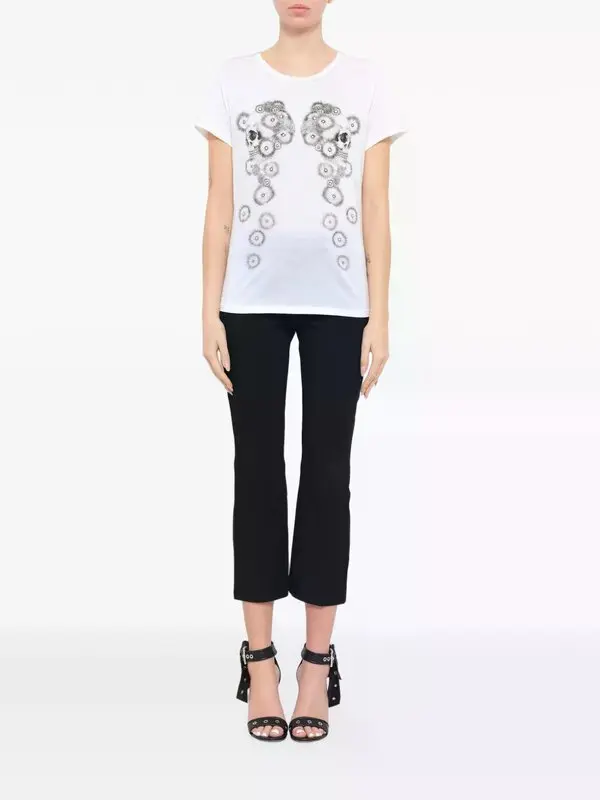 Alexander McQueen Double Skull Print T-shirt
