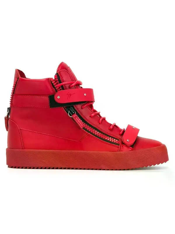 GIUSEPPE ZANOTTI Zip Detail High-top Sneakers
