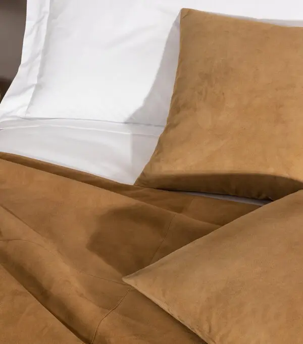 Frette Suede Bed Runner - Brown