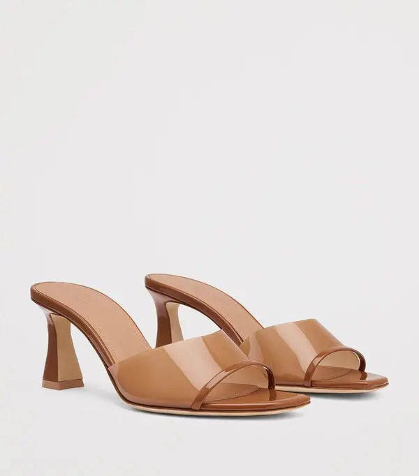 MALONE SOULIERS Roxanne Pvc Heeled Sandals 70 - Brown