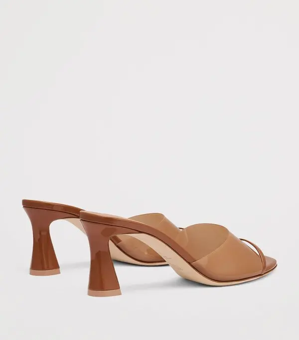 MALONE SOULIERS Roxanne Pvc Heeled Sandals 70 - Brown
