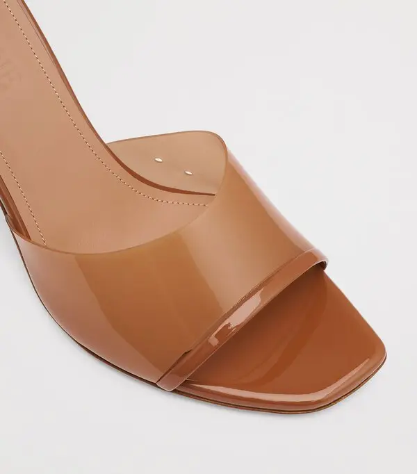 MALONE SOULIERS Roxanne Pvc Heeled Sandals 70 - Brown