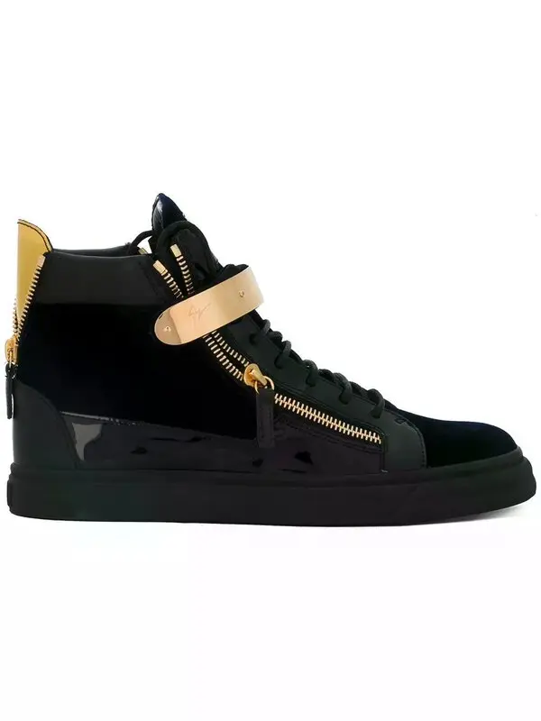 GIUSEPPE ZANOTTI Coby Mid-top Sneakers - Blue