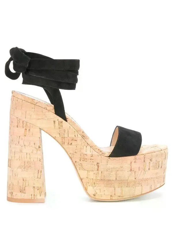 GIANVITO ROSSI Platform Ankle-wrap Sandals