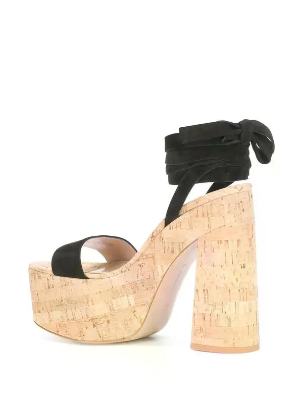 GIANVITO ROSSI Platform Ankle-wrap Sandals
