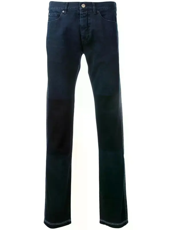 LANVIN Contrast Knee Jeans - Blue