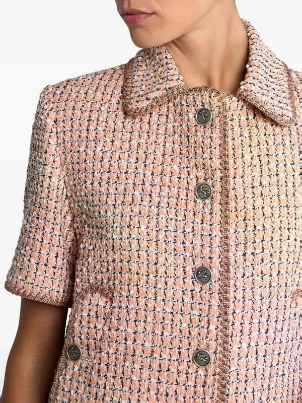Etro Check Tweed Jacquard Jacket