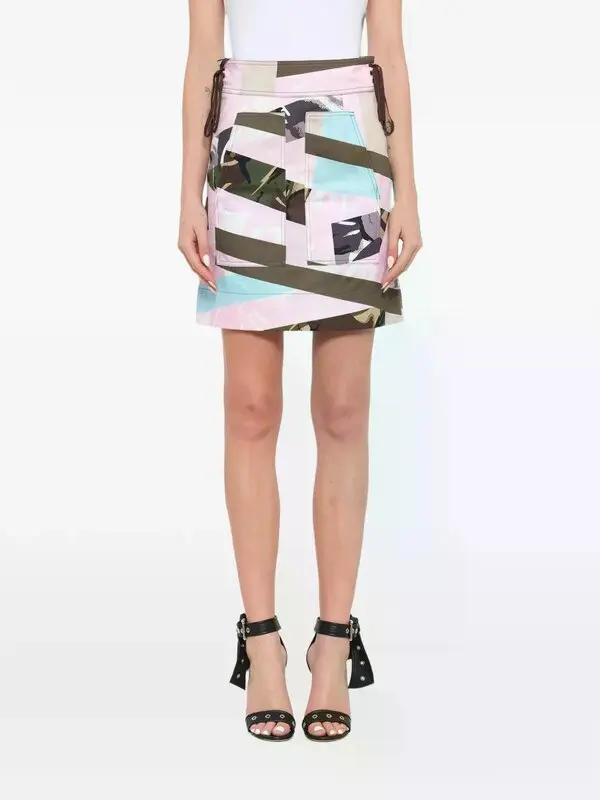Kenzo Broken Camo Skirt - Pink