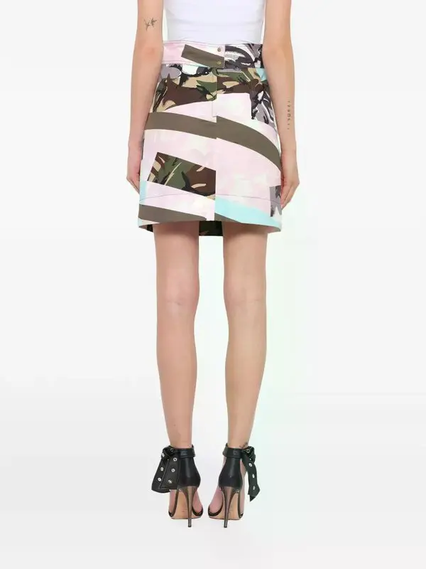 Kenzo Camouflage Mini Skirt