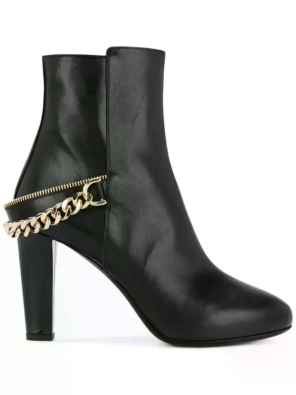 LANVIN Chain Detail Ankle Boots