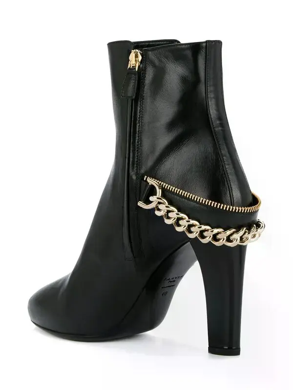 LANVIN Chain Detail Ankle Boots