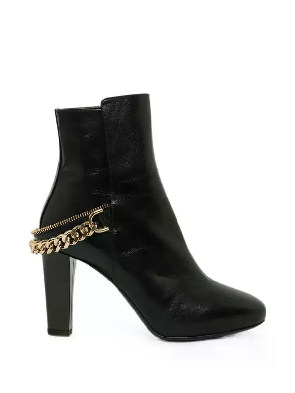 LANVIN Chain Detail Ankle Boots - Black