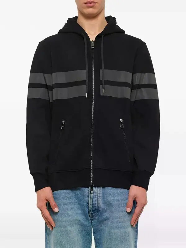 Neil Barrett Panelled Hoodie - Black