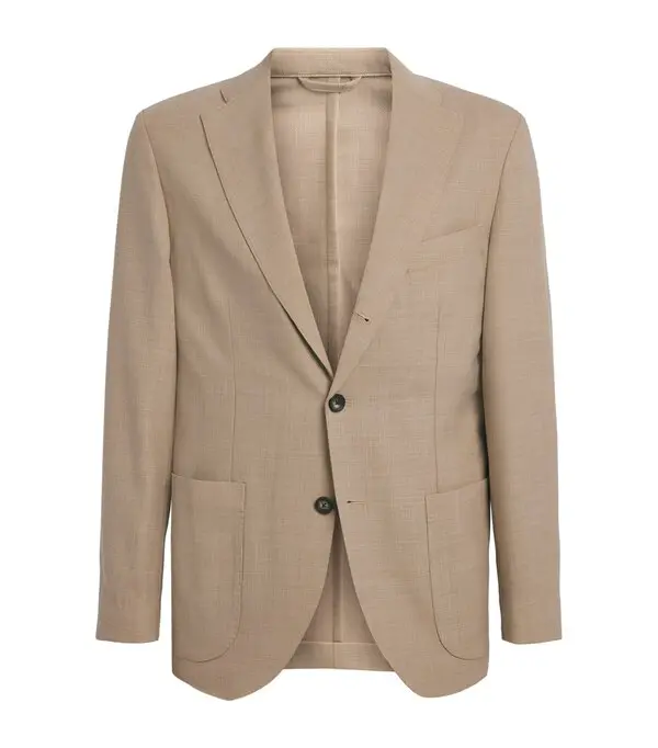 Eton Wool-blend Tech Blazer