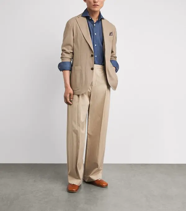 Eton Wool-blend Tech Blazer