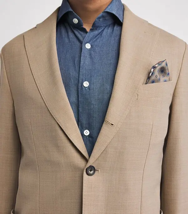 Eton Wool-blend Tech Blazer