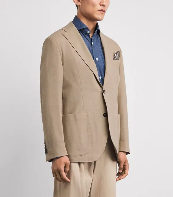 Eton Wool-blend Tech Blazer