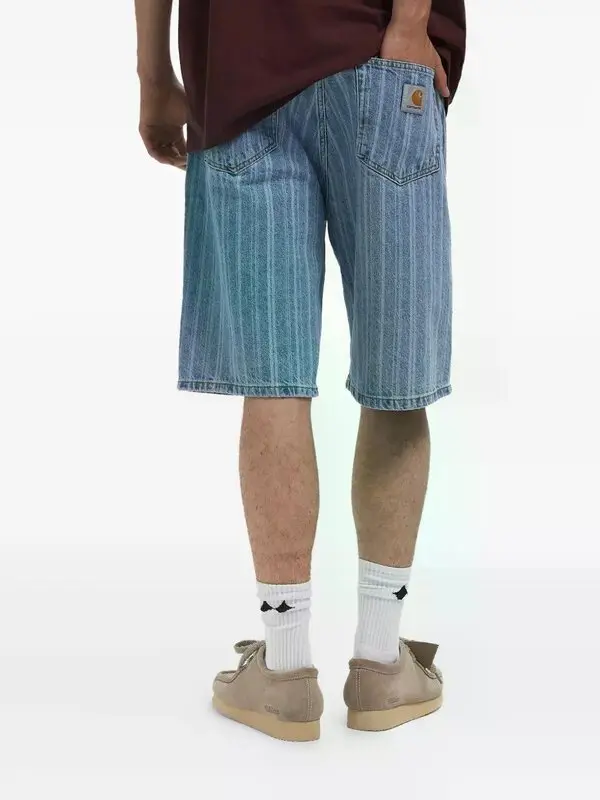Carhartt Work In Progress Striped Denim Shorts