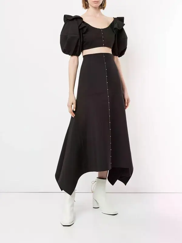ELLERY Hilaria Puff-sleeve Top