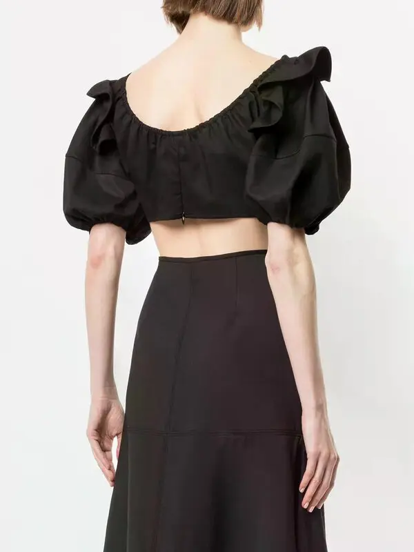ELLERY Hilaria Puff-sleeve Top