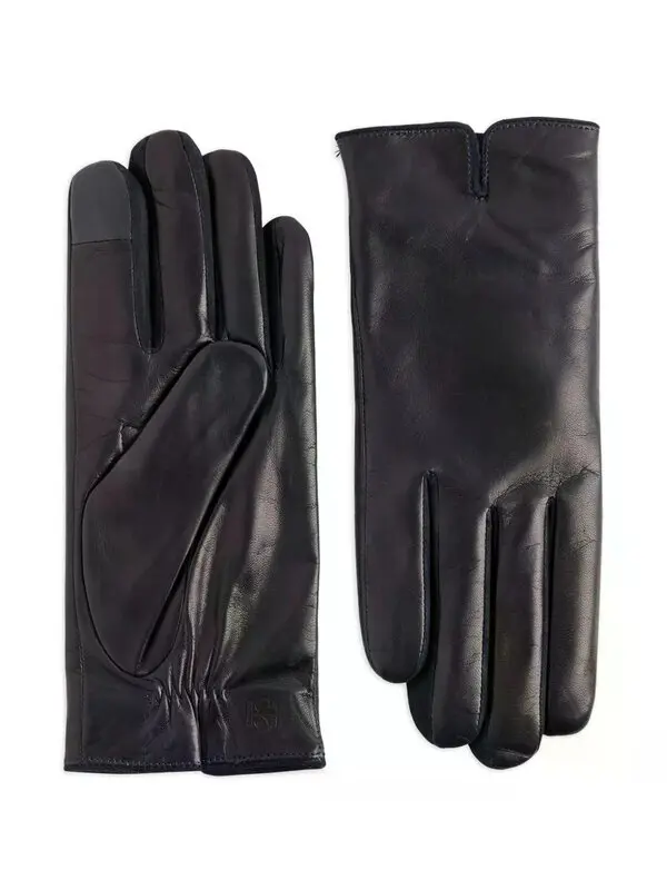 HANDSOME STOCKHOLM Essentials Leather Gloves - Blue