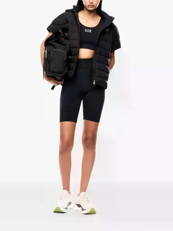 EA7 Emporio Armani High-waisted Logo Shorts