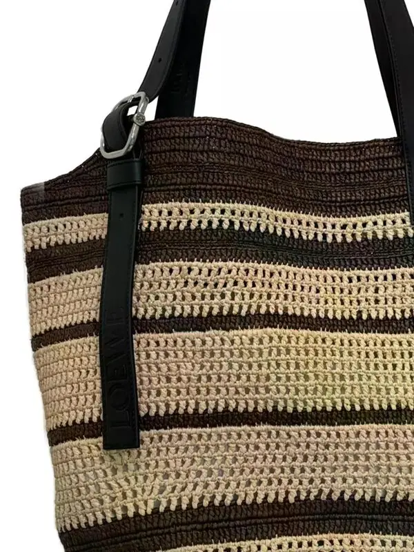 Loewe Loop Basket Striped Shoulder Bag