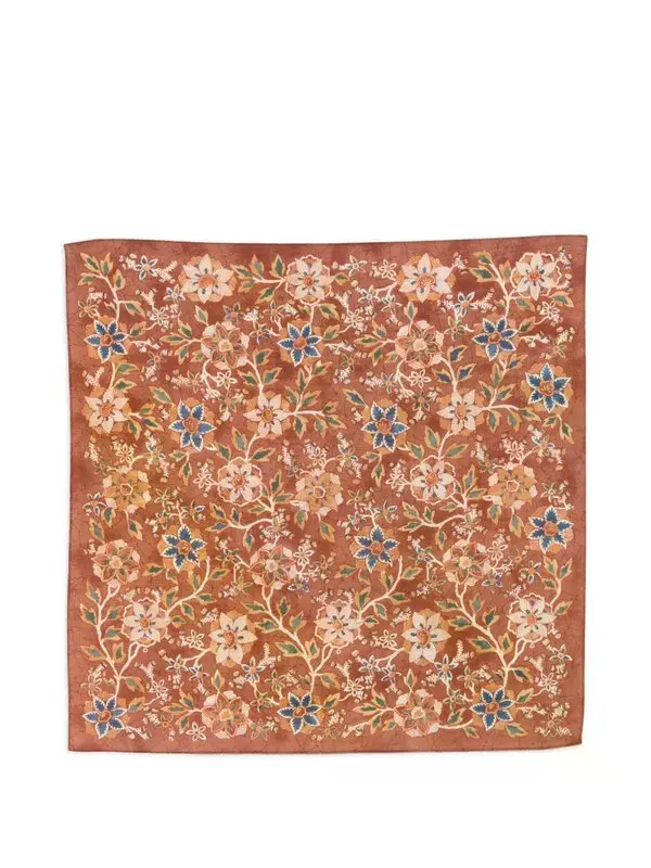 Visvim Floral-print Scarf - Brown
