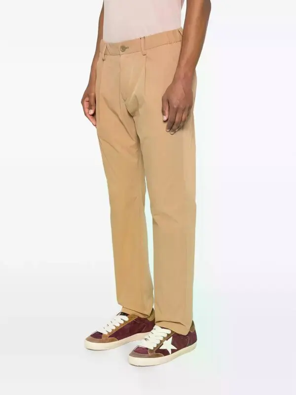 Herno Pleated Straight-leg Trousers