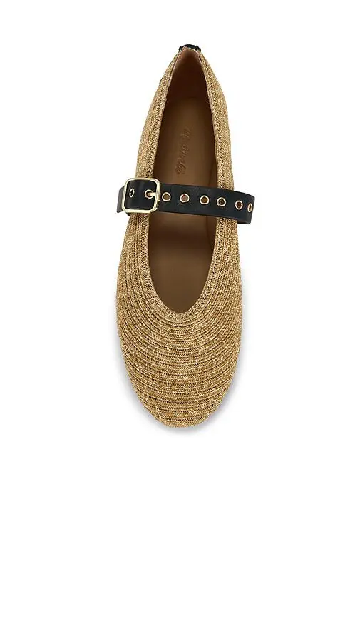 Madewell Raffia Mary Jane Flat