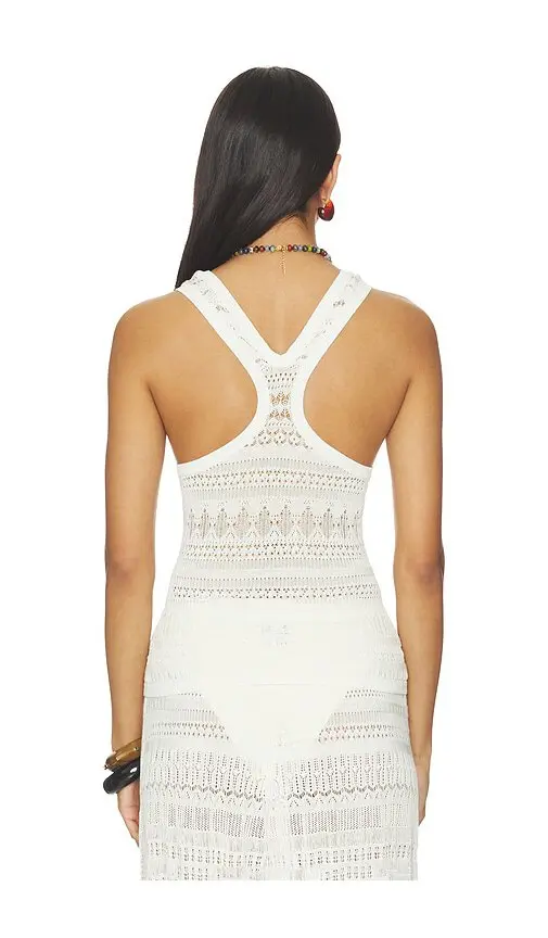 Nanushka Raisie Knit Tank - White