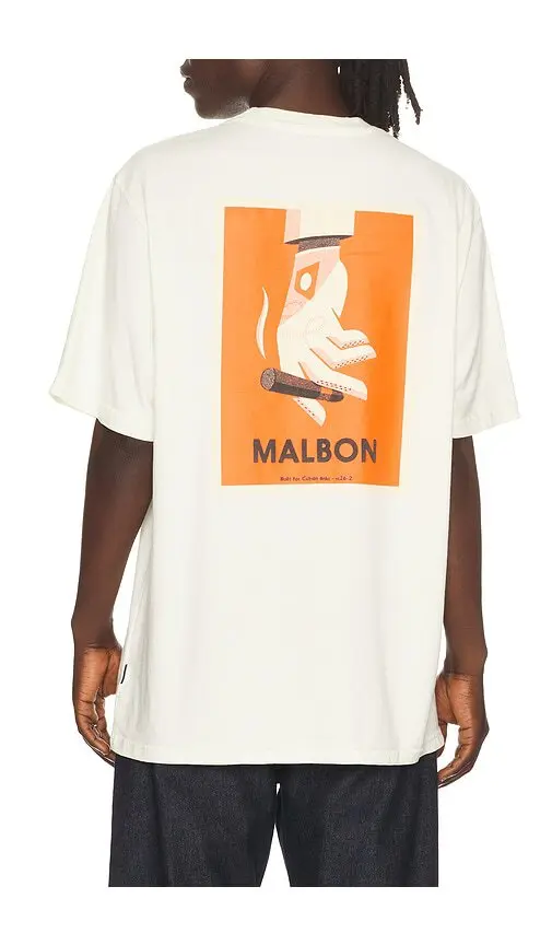 MALBON Bermuda Cigar Tee In . Also - Cream
