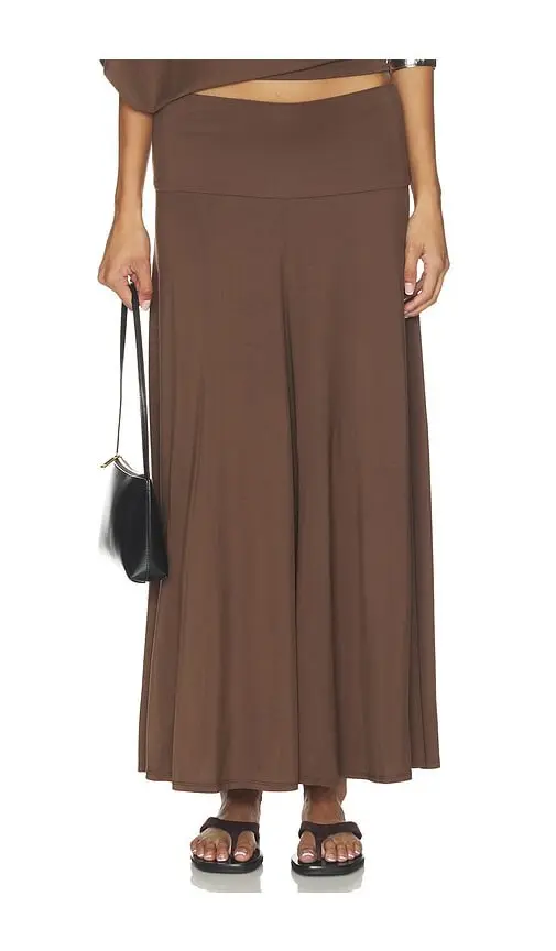 BELLE ANNA Rumi Maxi Skirt - Brown