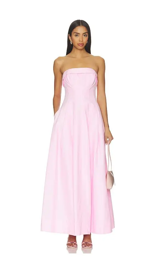Simkhai Avril Cotton Bustier Dress - Pink