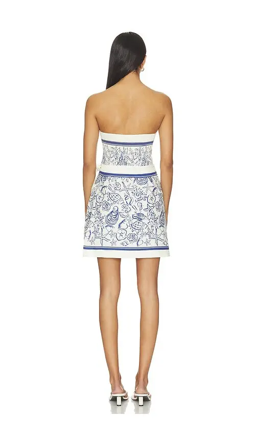 Simkhai Darbie Linen Bustier Mini Dress