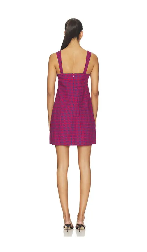 Simkhai Sloan Mini Dress With Gingham Checks