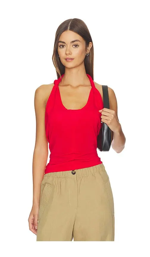 Helmut Lang Twist Dancer Top - Red