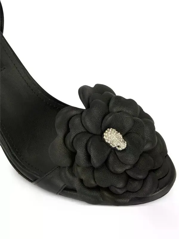 Philipp Plein Flower Detail Sandals