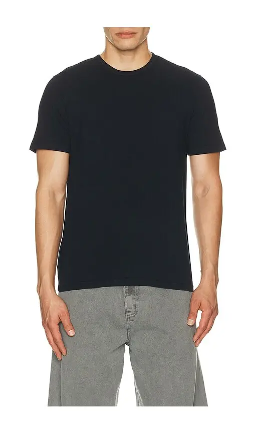 Vince Garment Dye Short Sleeve Tee In . Also - Blue
