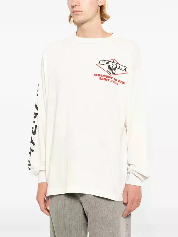 LE MONT SAINT MICHEL Graphic-print Long-sleeve T-shirt
