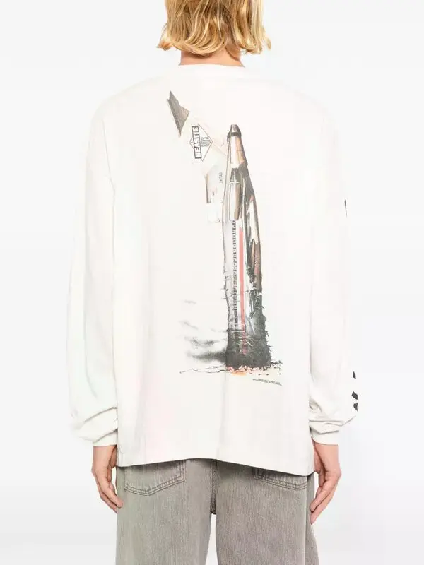 LE MONT SAINT MICHEL Graphic-print Long-sleeve T-shirt