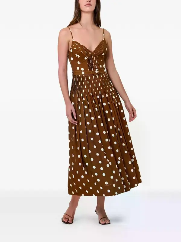 NICHOLAS Mireille Midi Dress - Brown