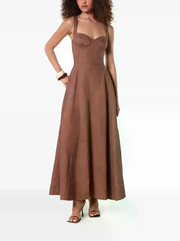 NICHOLAS Anya Maxi Dress - Brown